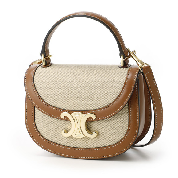 Celine | Bags | Celine Mini Besace Triomphe Shoulder Bag Beige | Poshmark